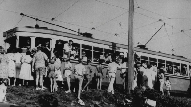 From the Archives: Sydney takes a final tram ride