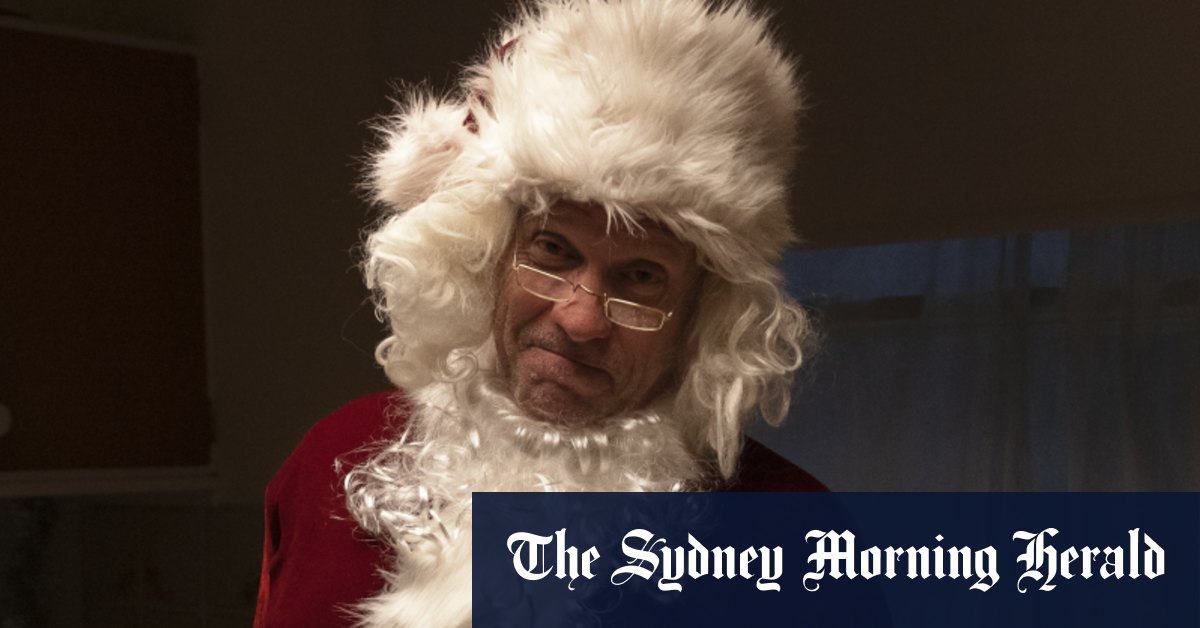 On the set of Australian Christmas film Christmess, directed by Heath Davis