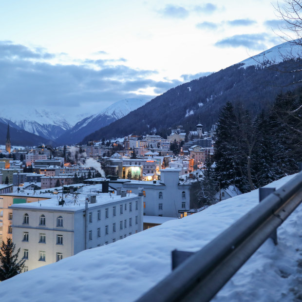 Why is the world watching the small Swiss town of Davos?