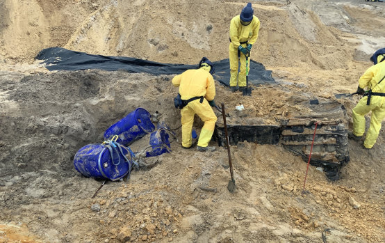 Illegal Kaniva waste dump reveals toxic and grisly finds