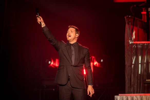 Michael Buble bursts onto Australian stage for Higher tour with ...