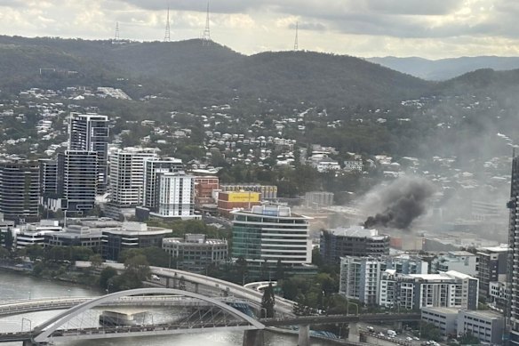Milton fire: Person rescued from seven-storey building in Brisbane’s ...
