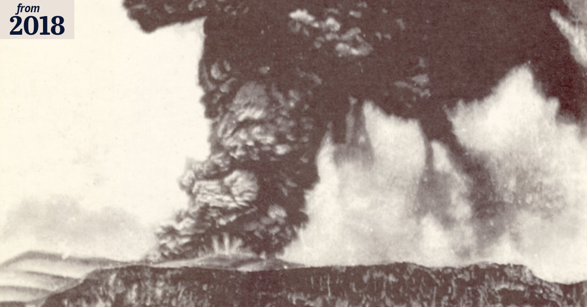 mount krakatoa explosion