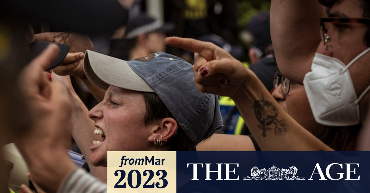 Nazis in Melbourne: Kellie-Jay Keen-Minshull rally only had one happy group