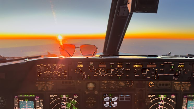 cockpit flight view