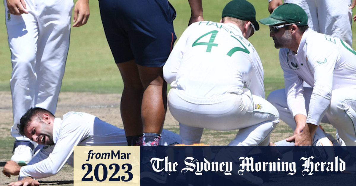 Celebrating South African spinner ruptures Achilles in bizarre injury