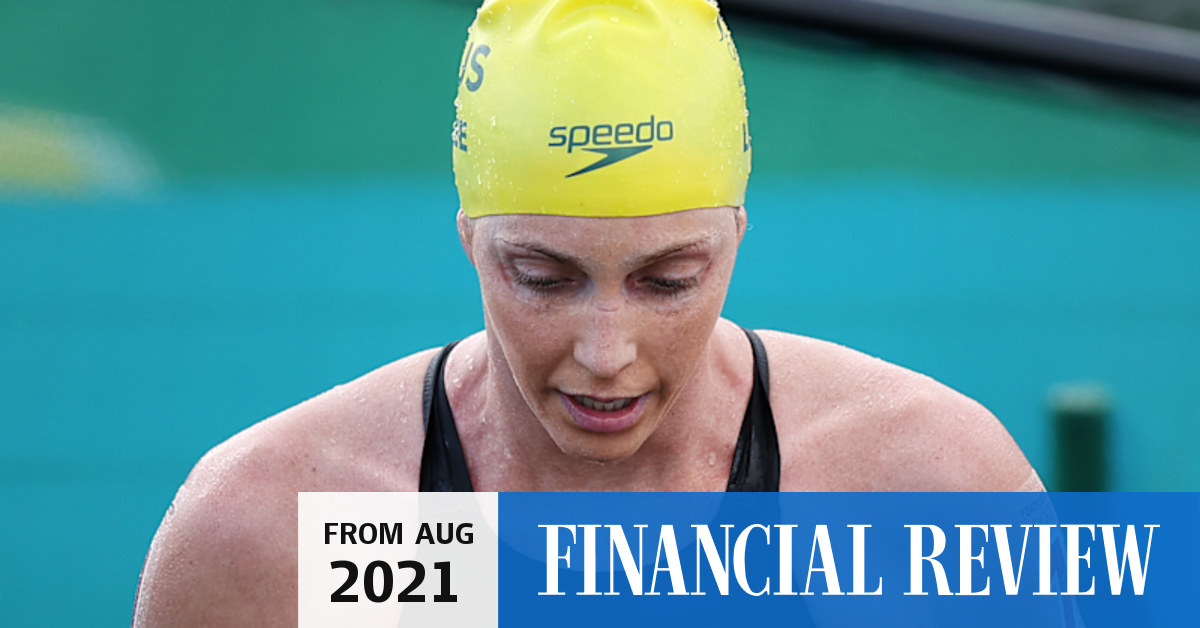 Lee wins Australia’s first Olympics marathon swim medal