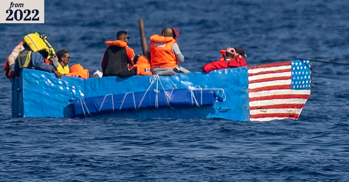 Cuban exodus: Coast guard rescues would-be migrants adrift in US-theme ...