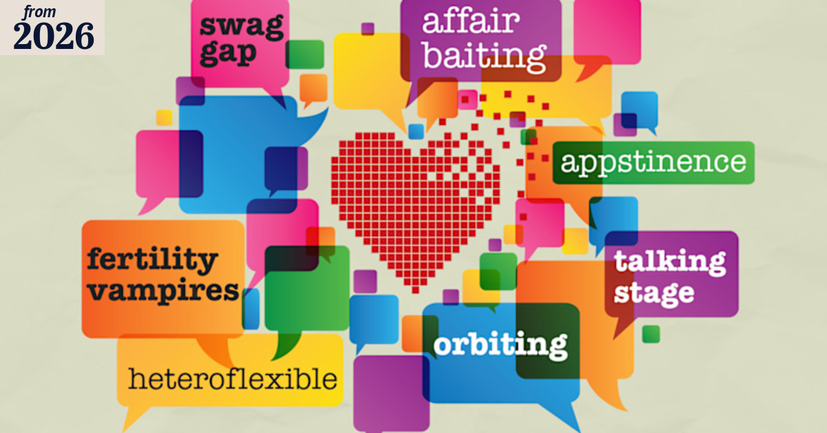 Key online dating terms of 2026: From heteroflexible to appstinence and ...
