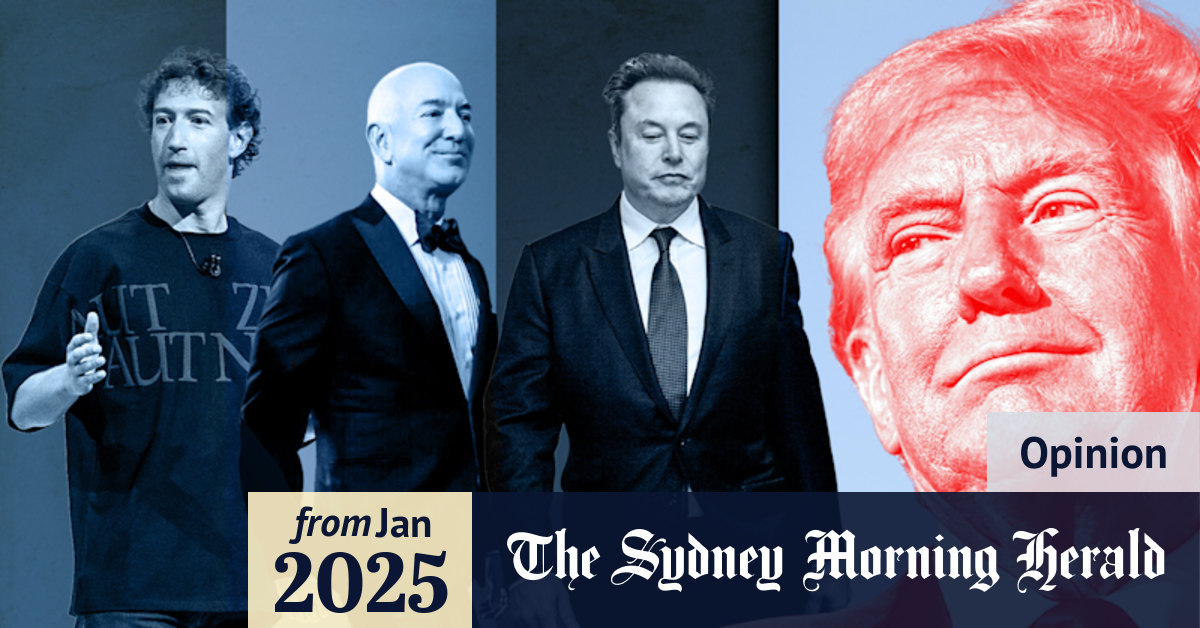 Donald Trump’s not the puppet master of Musk, Bezos and Zuckerberg. He ...