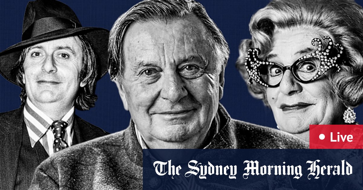 Barry Humphries memorial updates: Australian comedian, actor farewelled ...