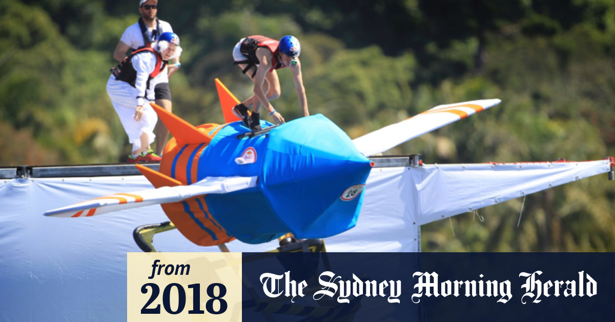 Giant chips, dragon, and sausage crash into Sydney Harbour as part of ...