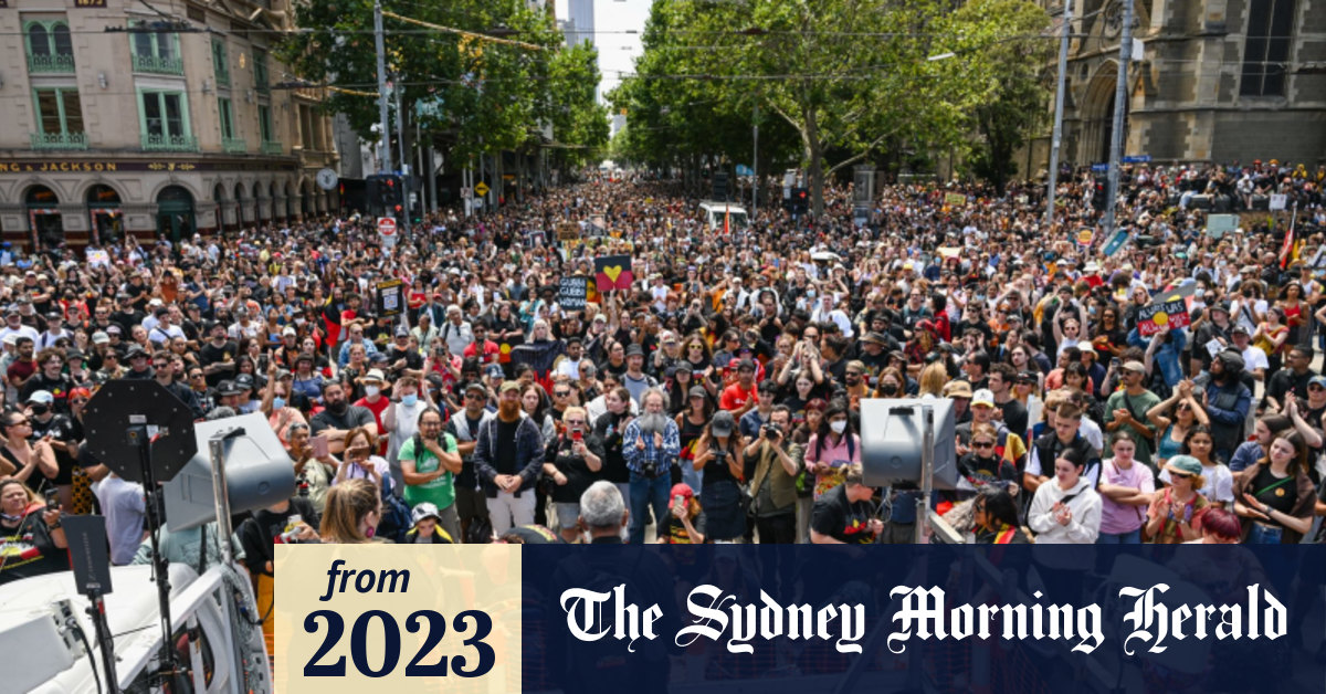 Invasion Day 2023: Thousands of protesters take to Melbourne’s streets ...