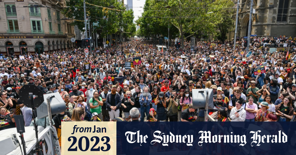 Invasion Day 2023: Thousands of protesters take to Melbourne’s streets ...
