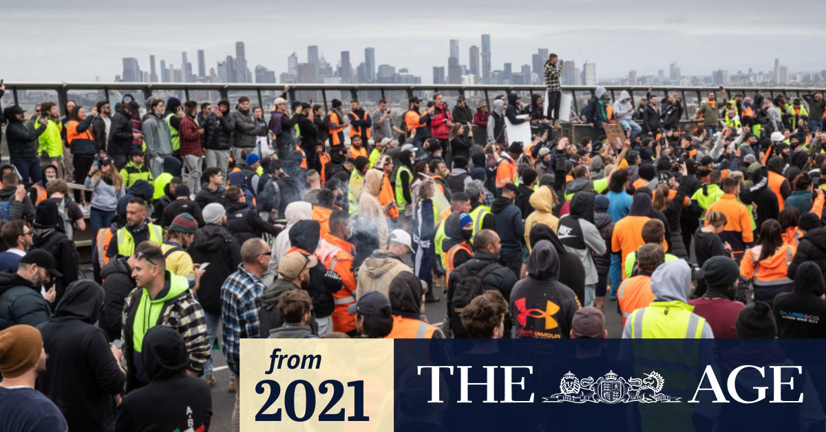 Melbourne CFMEU protests: Mandatory vaccination requirement for ...