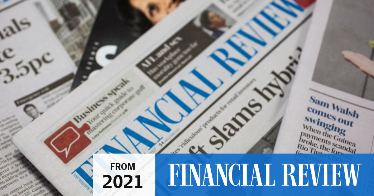 Financial Review most trusted newspaper brand