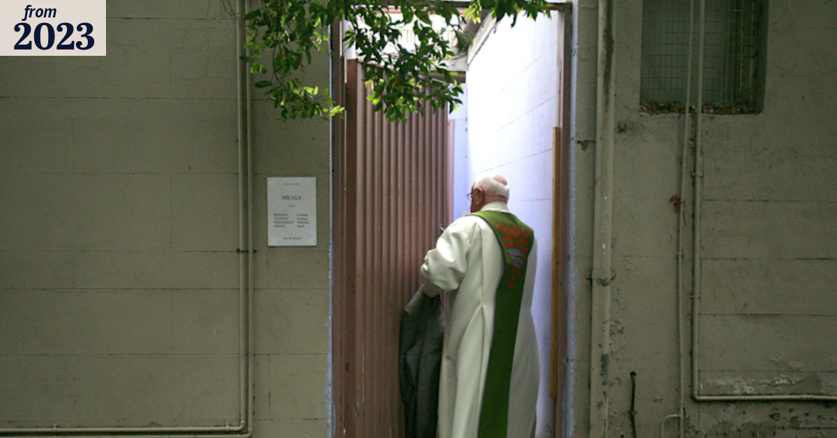 Father Bob Maguire: In 2009 Father Bob was nearly forced into ...
