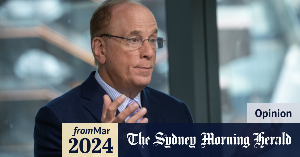 Blackrock founder Larry Fink reflects on ageing population, superannuation