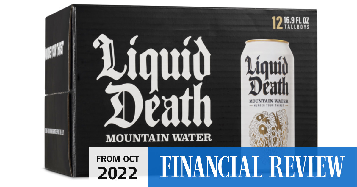 Liquid Death water start-up, which aims to make non-alcoholic drinks ...