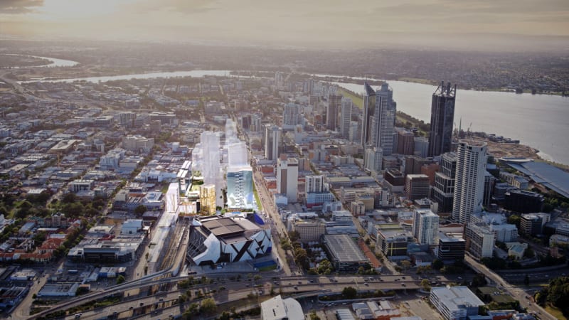 Perth hub: $158 million two-tower development approved for city link ...