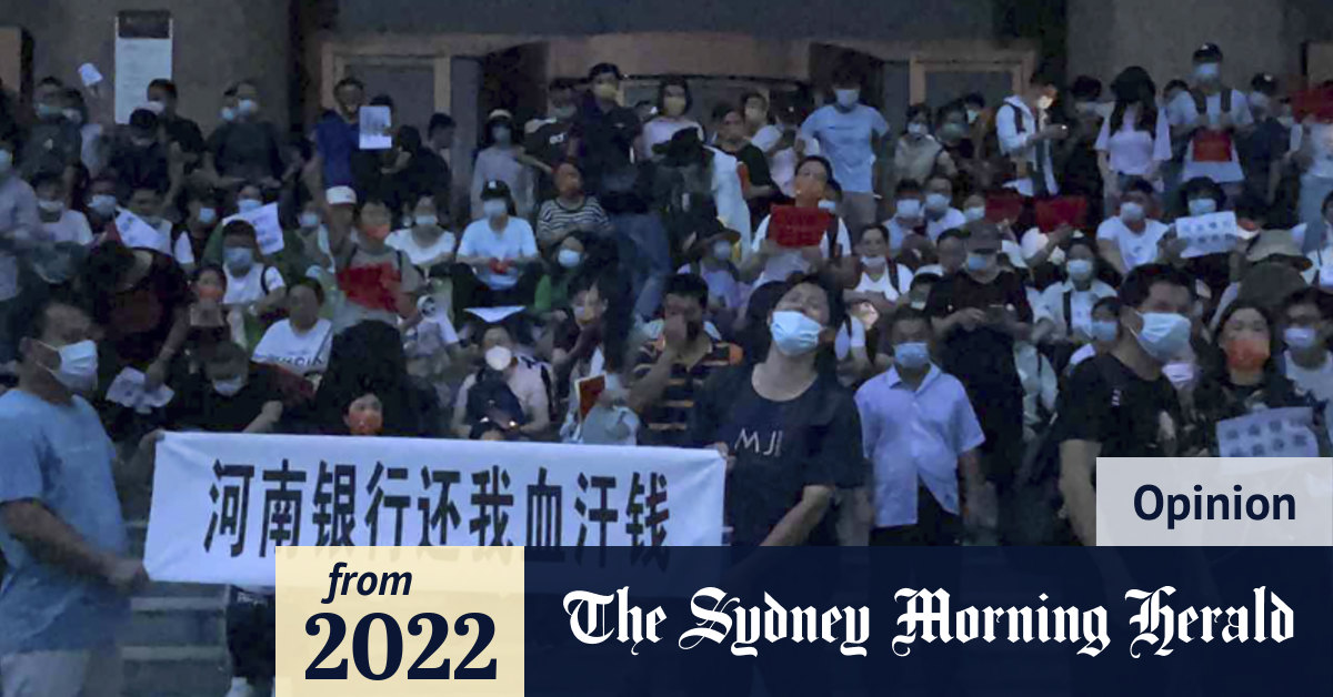 China’s bank protest response hints at wider problem