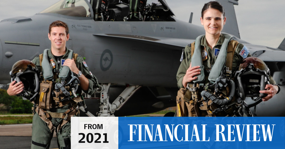 Flying at 2000km/h in a $125m jet all in a day’s work for RAAF duo