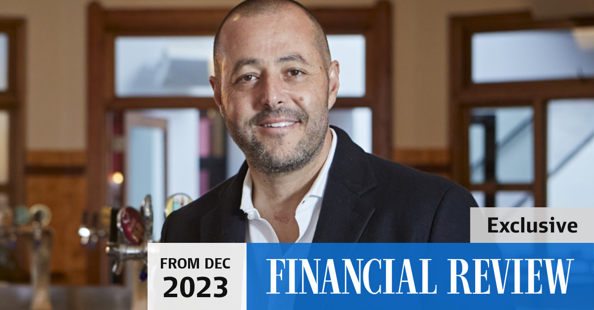 Sam Arnaout arrives at Hudson House, headquarters of the very rich