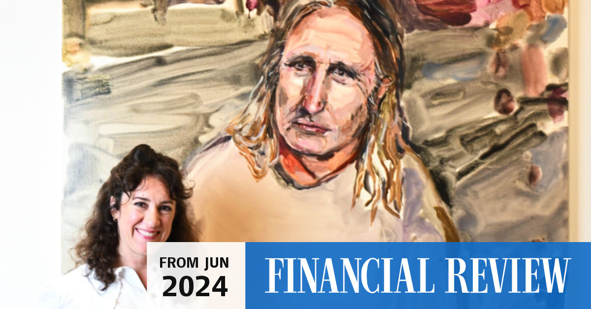 Portrait by Sydney artist Laura Jones of ‘reluctant sitter’ Tim Winton ...