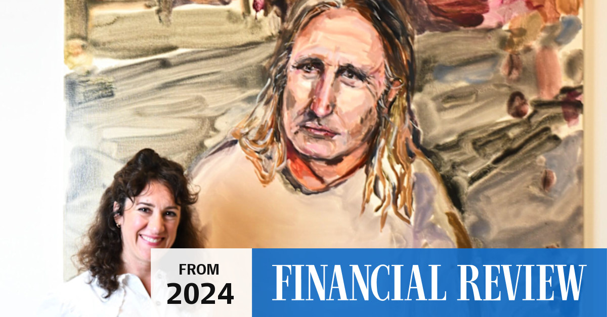 Portrait by Sydney artist Laura Jones of ‘reluctant sitter’ Tim Winton ...