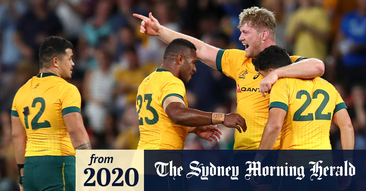 Bledisloe Cup 2020: Wallabies hold on to beat All Blacks at Suncorp St