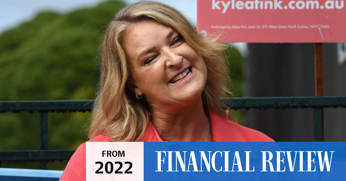 Teal independent Kylea Tink still angling for a bigger entourage