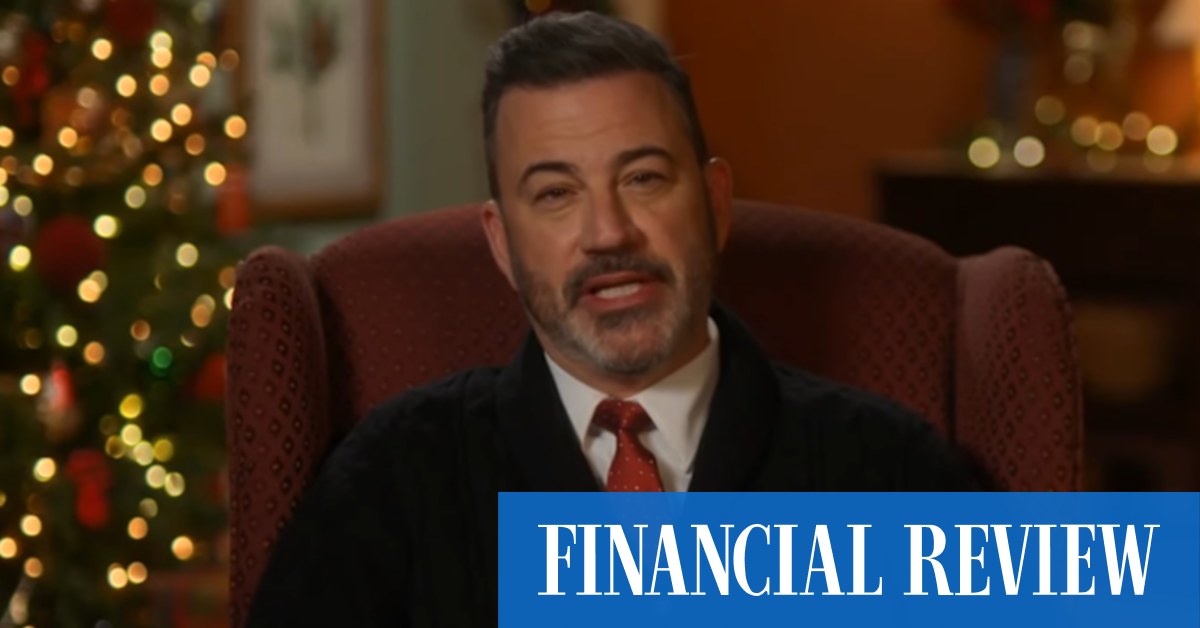 Jimmy Kimmel jokes about US fascism in ‘alternative Christmas message’