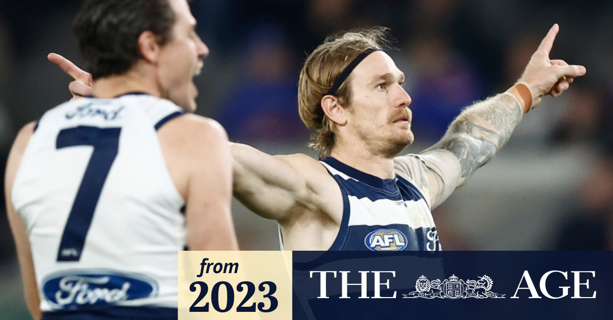 AFL 2023: Geelong Cats resharpen claws as Western Dogs fumble another ...