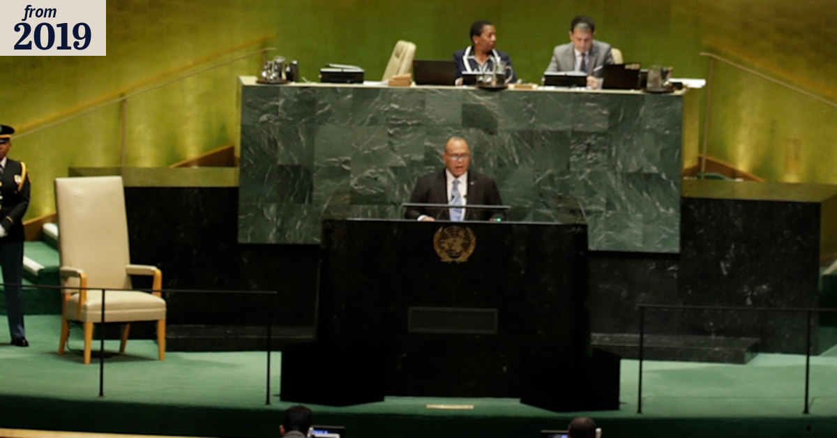 Nauru warns of climate change 'Armageddon'