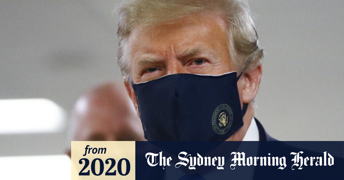 Coronavirus: US President Donald Trump wears mask for first time during ...