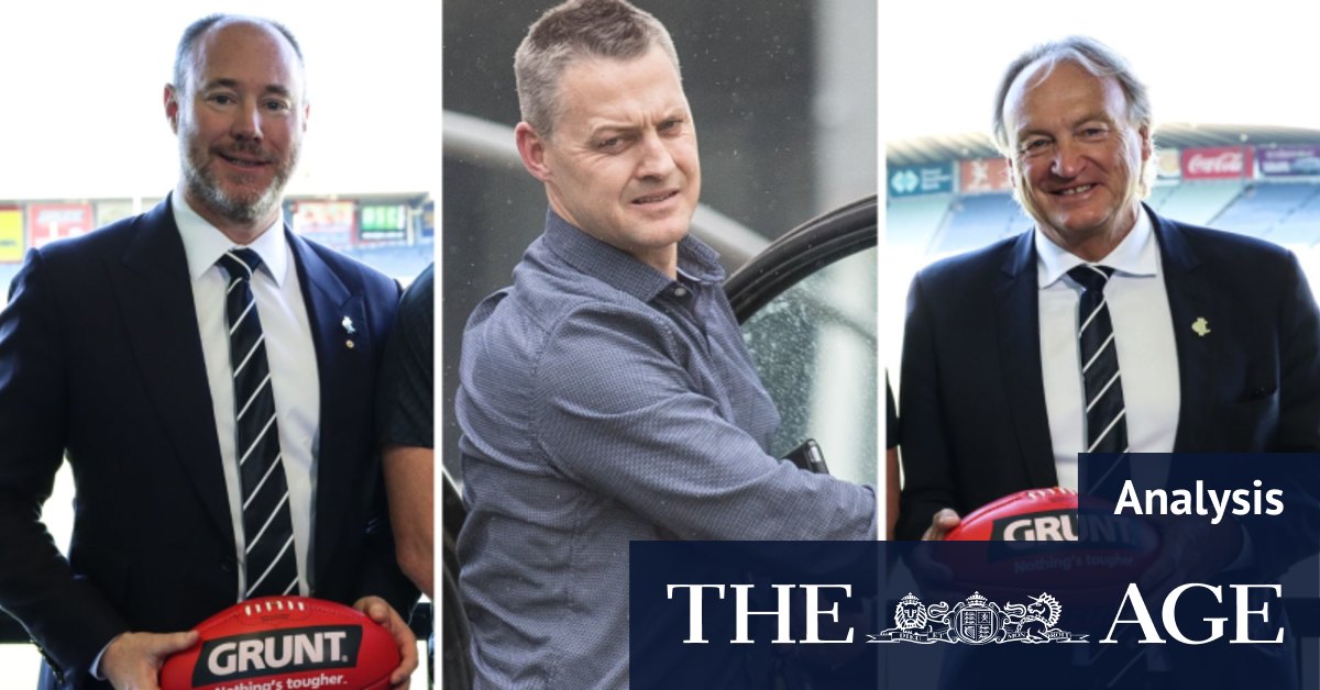 AFL 2023: Carlton Blues president Luke Sayers silent as Brian Cook ...