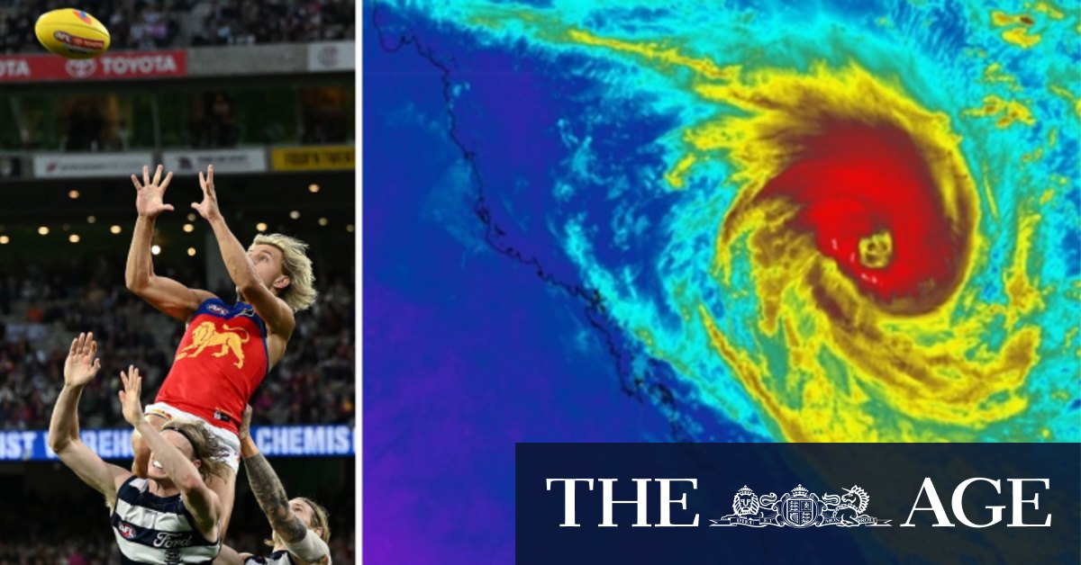 AFL 2025: Cyclone Alfred threatens to derail AFL season opener between Brisbane Lions and ...