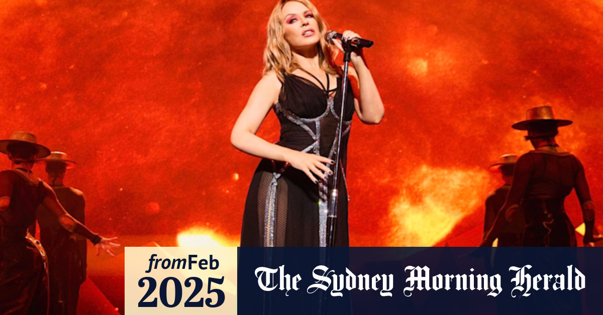 Kylie breaks Tension with first show of world tour in Perth