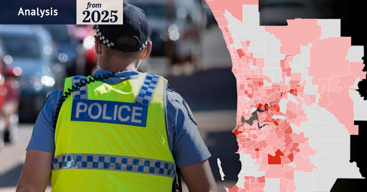 Which Perth suburb had the most crime in 2024?