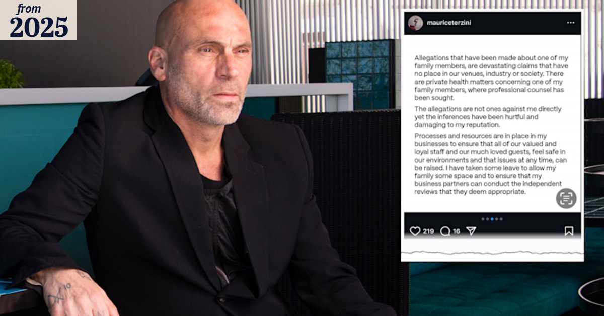 ‘Devastating, damaging, hurtful’: Maurice Terzini responds to sexual ...