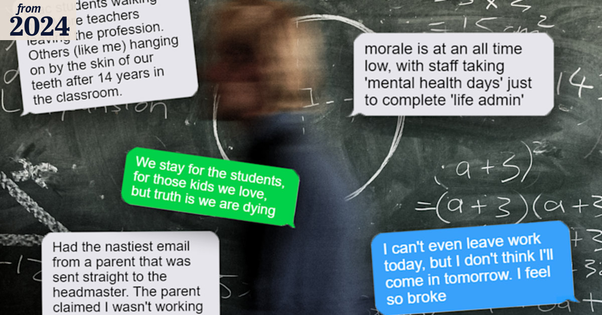 This WA high school teacher quit after just five years. Others are now ...