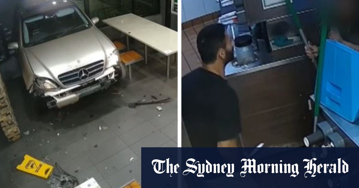‘Aggressive’ partner smashed into McDonald’s trying to run down woman ...