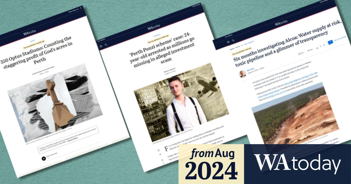 WA Media Awards 2024: WAtoday journalists sweep finalist places