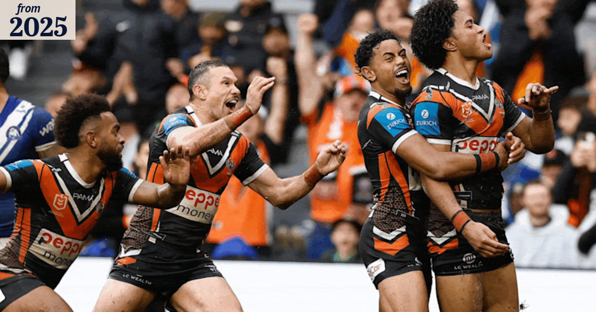 NRL 2025: Wests Tigers gesture following try sparks Canterbury Bulldogs ...