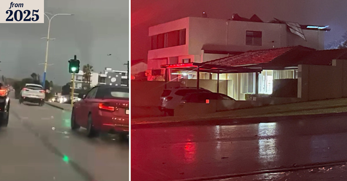 Perth City Beach tornado: BoM issues severe weather warning after trees ...