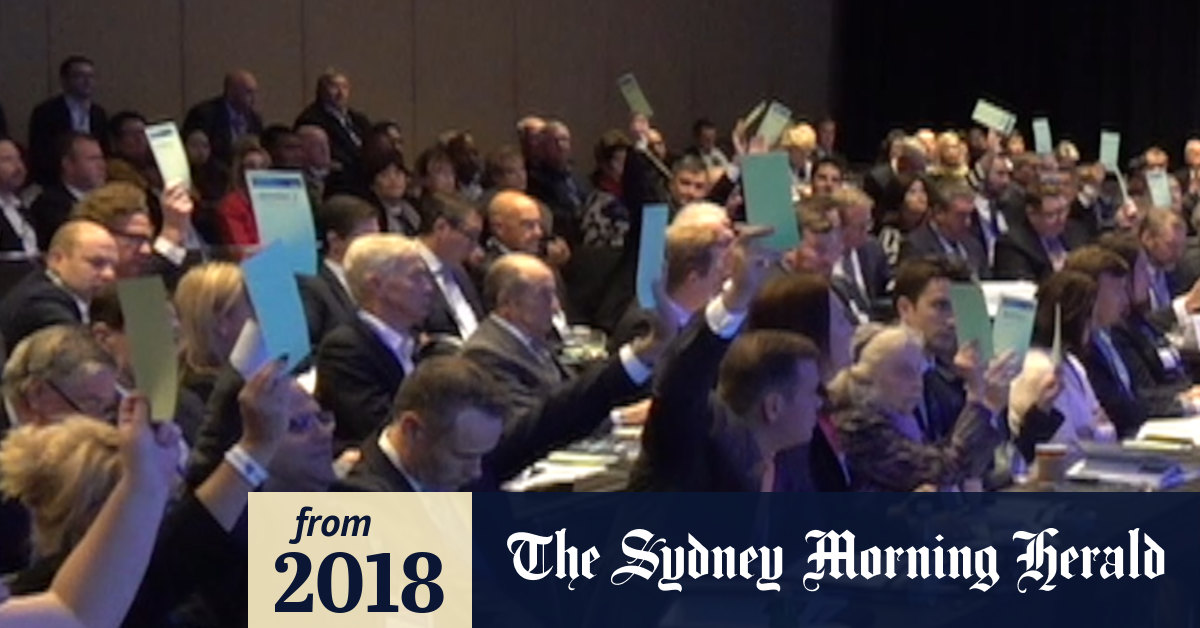 Liberal Party's ABC privatisation motion revealed in footage from meeting