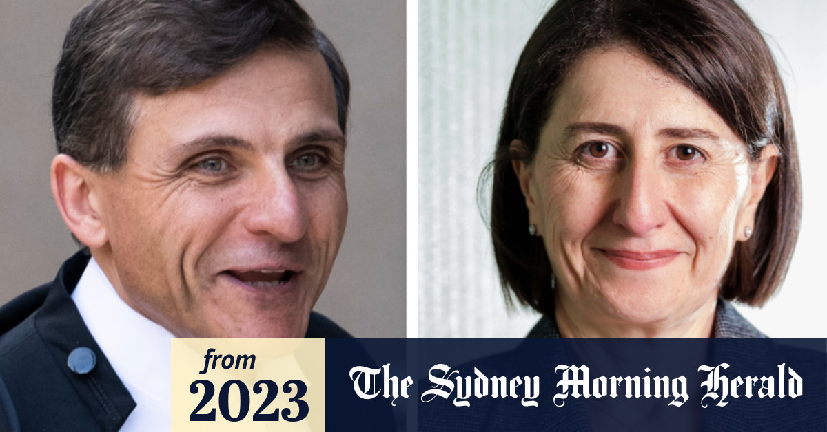 Gladys Berejiklian, Daryl Maguire and Arthur Moses in ICAC sliding ...