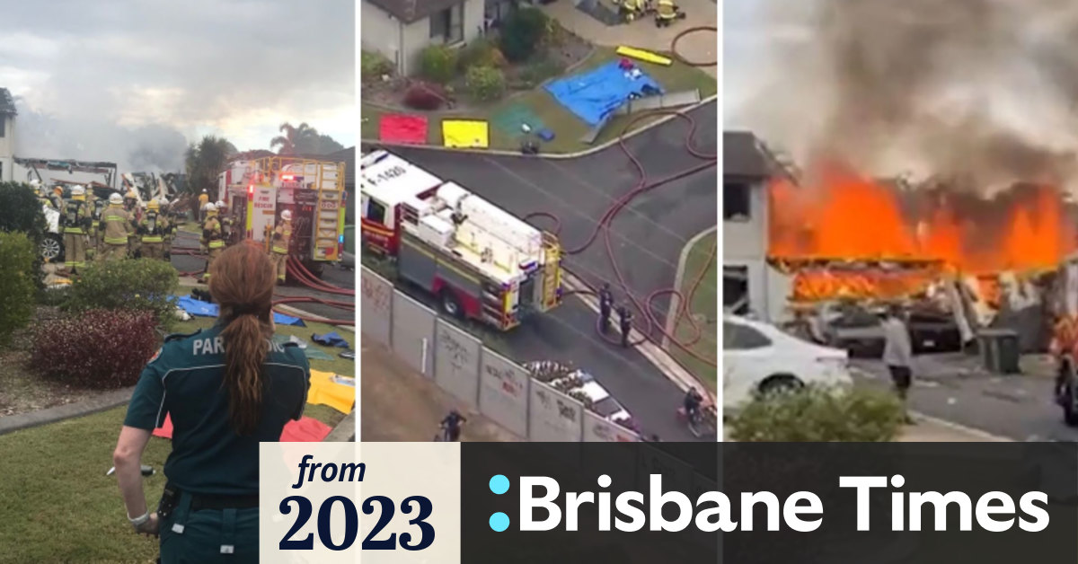 Human remains, gas bottles found in debris of exploded house