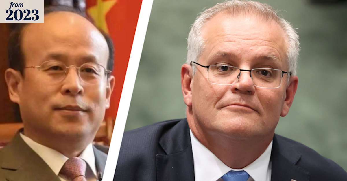 Scott Morrison meets Chinese ambassador Xiao Qian