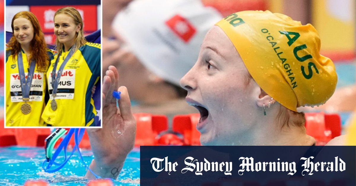 World Swimming Championships 2023 Mollie Ocallaghan Breaks World